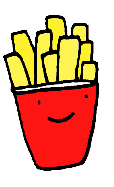 Hot chips cartoon store