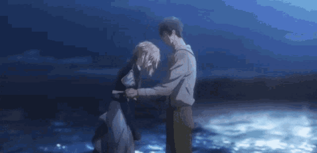 Violet Evergarden And Gilbert Hug Violet Evergarden The Movie Violet Evergarden And