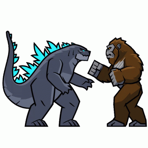 Godzilla Vs Kong Sticker – Godzilla Vs Kong – discover and share GIFs