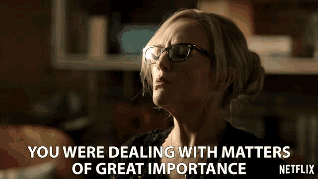 You Were Dealing With Matters Of Great Importance Linda Martin You Were Dealing With