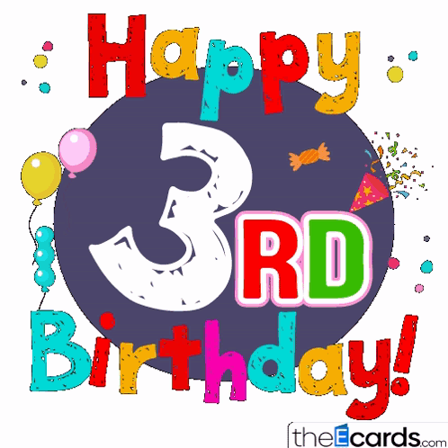 Happy 3rd birthday store
