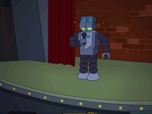 Futurama Robot GIF - Futurama Robot Comedian - Discover & Share GIFs