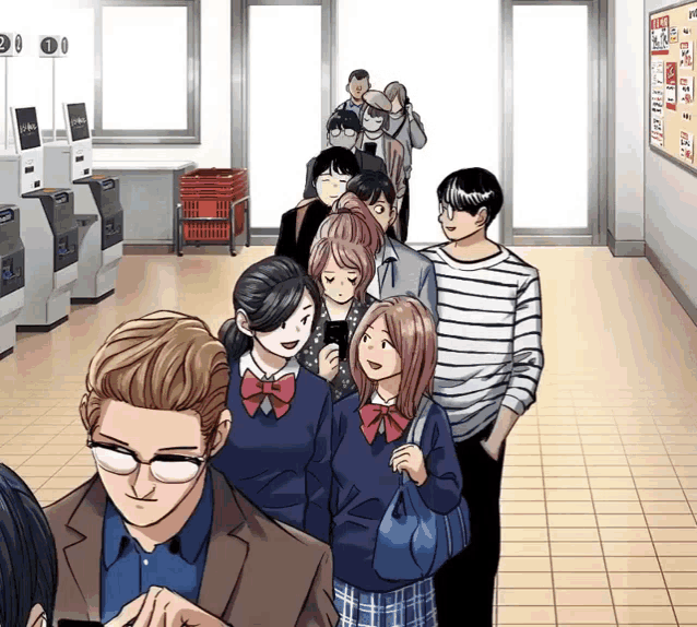 Queue Course GIF - Queue Course Crowd - Discover & Share GIFs