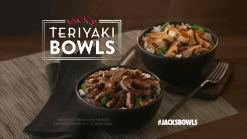 Jack In The Box Teriyaki Bowls GIF Jack in the box Teriyaki bowls Fast food Discover Share GIFs